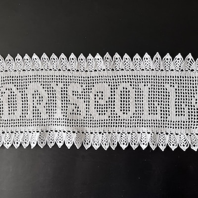 Filet Crochet Family Heirloom Name Doily Pattern - Etsy