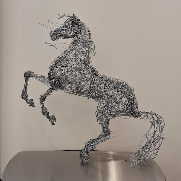 Clydesdale Horse, Horse Sculpture, Wire Horse, Wire Art, Horse Lover ...