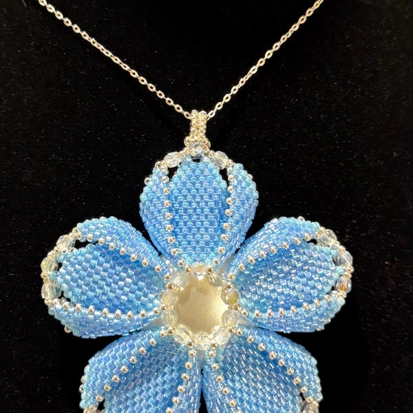 Tutorial Davina Pendant-beading Pattern,beading Tutorial With Diamonduo Beads, Instant Download ...