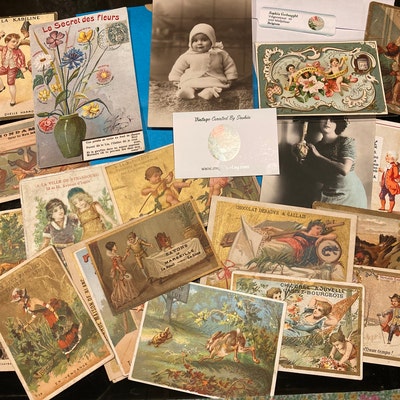 Antique German Advertising Chromo Trade Card, in Spring, Liebig Card ...