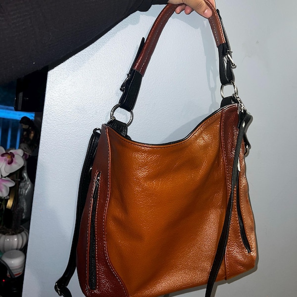 Red LEATHER HOBO Bag, Big Hobo Bag, Large Hobo Bag, Boho Bags, Boho Bag ...