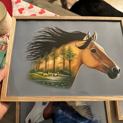 Picasso the Wild Mustang PRINT, Fine Art, Drawing, Horse Art - Etsy