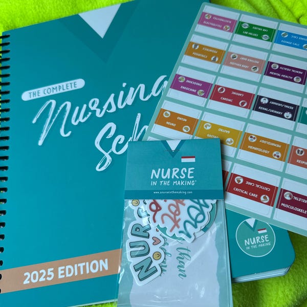 The Complete Nursing School Bundle® | 2025 Edition | Spiral Bound - Etsy