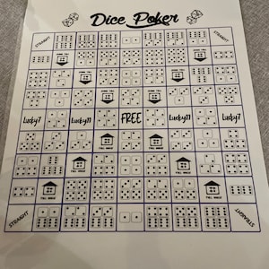 Ten Thousand Dice Game Template: Laser Cut SVG, Printable PDF (instant ...