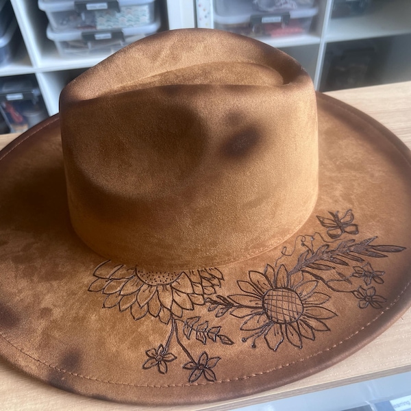 Traceable Hat Burning Design, Dandelion Pattern, Print Trace and Burn ...