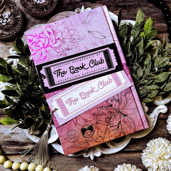 Book Club Bookmark Pink Mustard Yellow Black Tassel Book Lover Reading ...