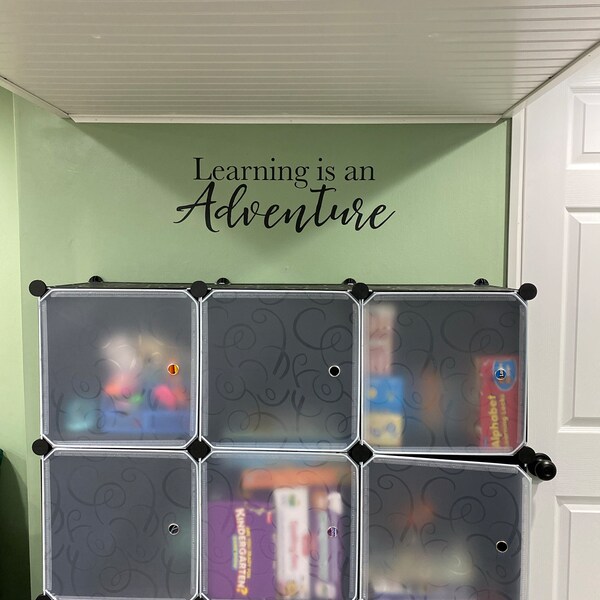 Learning is an Adventure Decal | Teacher Classroom Decor | School Wall ...