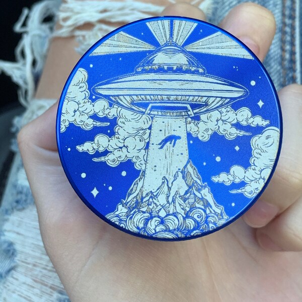 UFO Abduction Herb Grinder Alien Grinder 2.2 4 Piece Grinder - Etsy