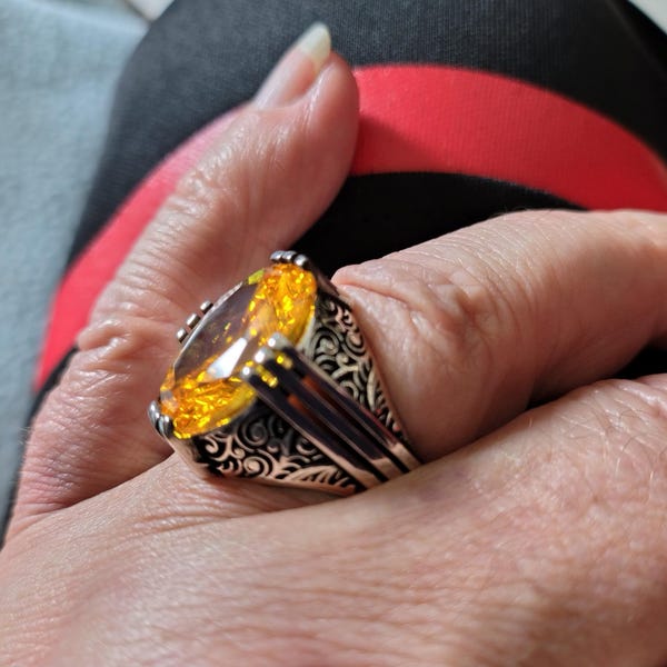 Silver Skull Ring, Four Head Skull Ring, Hammered Skull Ring, Skeleton ...