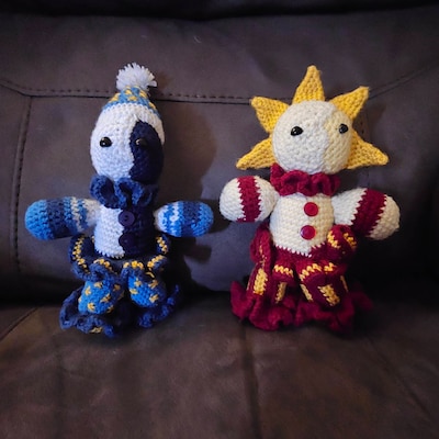 PDF PATTERN DOWNLOAD Sundrop and Moondrop Crochet Plushies - Etsy