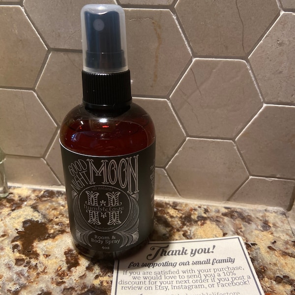 Good Night Moon Aromatherapy Spray - 4oz or 8oz - Nighttime, Calming ...