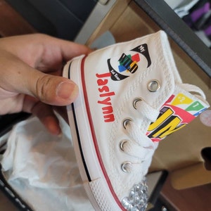Custom Bear Converse Kids Custom Shoes Bear Theme Birthday | Etsy