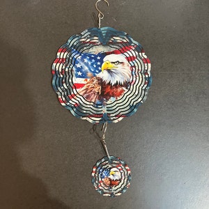 American Flag Star Wind Spinner Sublimation Design, American Flag All ...