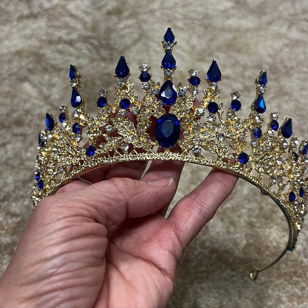 Victorian Crown,pearl Gold Tiara, Vintage Inspired Crown, Bridgerton ...