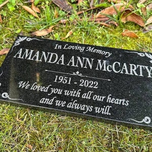 Memorial Stone, Custom in Loving Memory Stone, Memorial Plaque ...