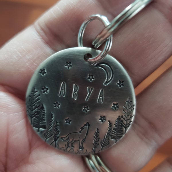 Wilderness Dog Tags, Wolf Dog Tags, Custom Dog Tags, Personalized Dog ...