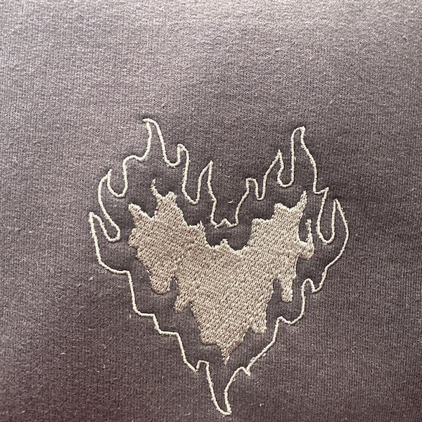 Fireheart SJM Throne of Glass Embroidered Crewneck Sweatshirt - Etsy