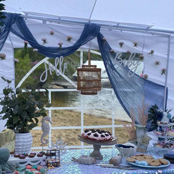 Hello Baby Sign, Oh Baby Shower, Gender Reveal, Cute Baby Shower Back ...