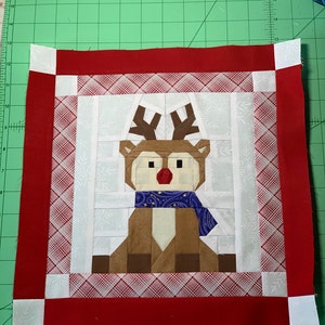 Christmas Camper Van VW Bus Quilt Block Foundation Paper Piecing ...