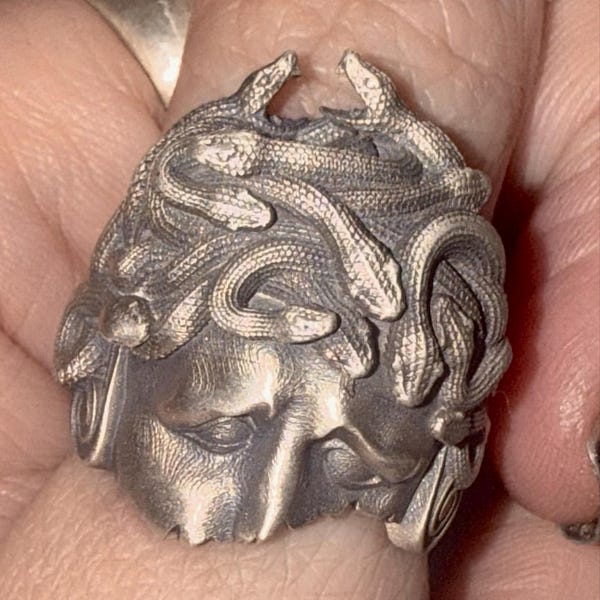 Saint Benedict Medal Cross Ring, Protective Mens Ring, Protection Rings ...