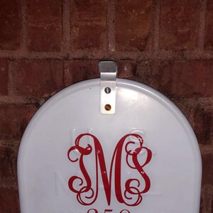 Mailbox Vinyl Decal Custom Personalized Monogram Address Mailbox Front ...