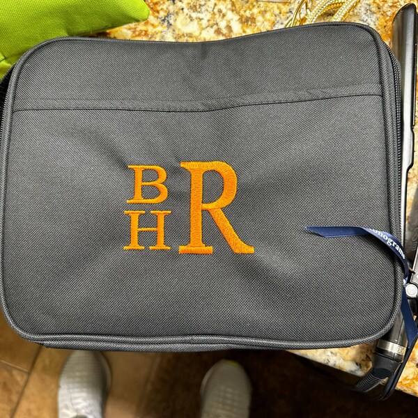 Large Tote With Name Embroidered Zippered Tote Bag Monogrammed Car Bag ...