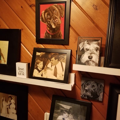 Chocolate Lab Art Print From Original Chocolate Labrador Canvas ...