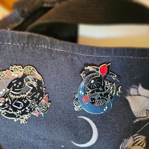 Ghost Blue Glitter Hard Mini Enamel Pin 0.5, Halloween Pin, Witchy Pin ...