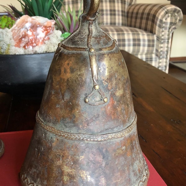 Large Antique African Cow Bell - Etsy