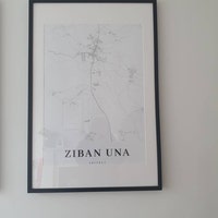 Custom Map, City Map Print, Custom Map Poster, Any City, Any Town ...