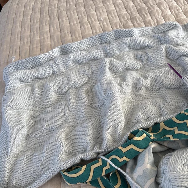 Cloud Baby Blanket Knitting Pattern – Reversible, Elegant & Beginner ...
