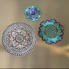 Rainbow Sun Peyote Patch, Handmade Embroidery, Huichol Peyote Art ...