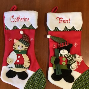 Personalized Snow Cap Christmas Stockings Holiday Décor - Etsy