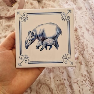 Delft Blue Ceramic Tile- Hedgehog︱bathroom Tile, Splashback, Kitchen ...