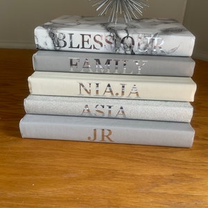 5 Set of Books Customizable Book Stack Fashion Books - Etsy