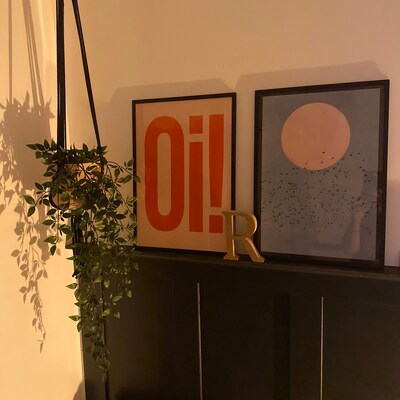 Quirky Home Decor Oi Print, Art Typography Print, Graphic Poster ...