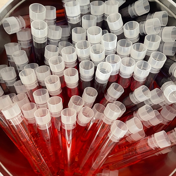 Plastic Test Tubes 150 X 16mm for Shots,wedding Favours, Storage, Beeds ...