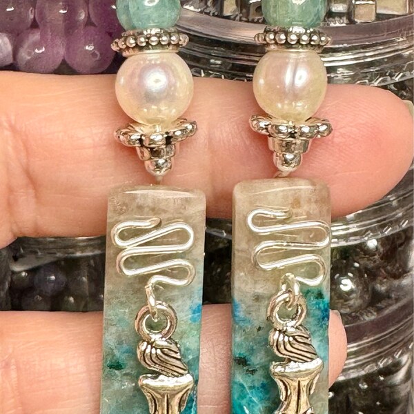 50pcs Mermaid Charms 2 Sided Little Mermaid Ocean Charms Antique Silver ...