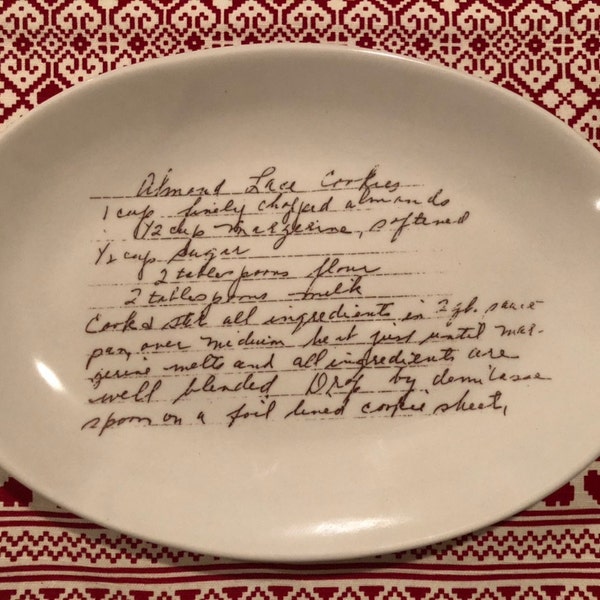 Vintage Farmhouse Plate With Your Personalized Handwriting Makes for ...
