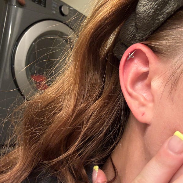 16G Honeycomb Flat Back Labret • Small Honeycomb Stud • Cartilage ...