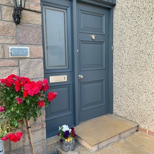 Anthracite Grey Modern House Number Door Sign 200mm x 187mm | Etsy