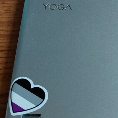 Asexual Sticker, Ace Pride Heart Sticker, Asexual Pride Sticker ...