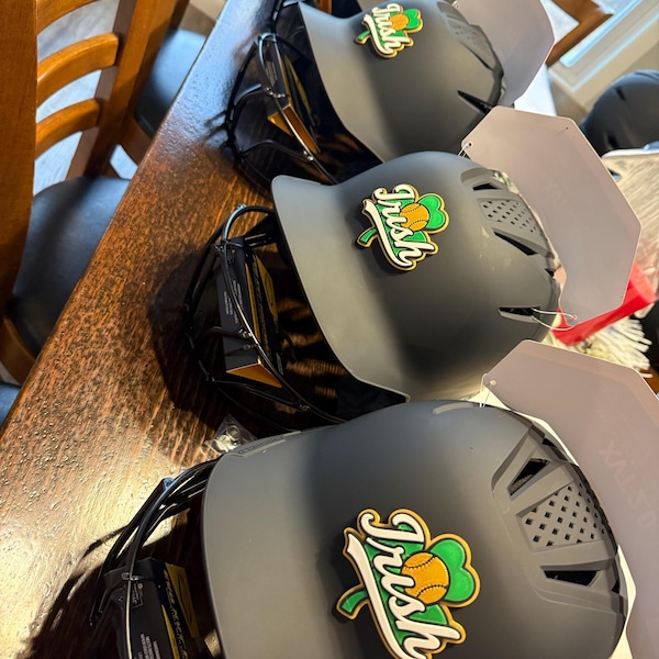 3D Helmet Logos Custom | Moldable Team Logos for Baseball, Softball ...