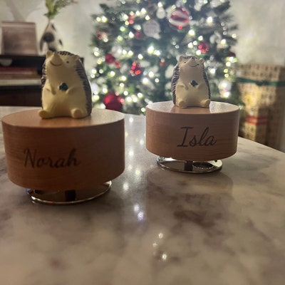 Musical Wooden Ballerina Carousel Keepsake, Handmade Music Box,custom ...