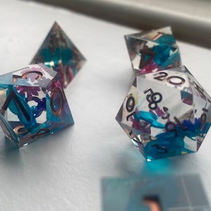 Mountain Forest Dice, Handmade Resin Dice Sharp Edge Dice, Dnd Dice Set ...