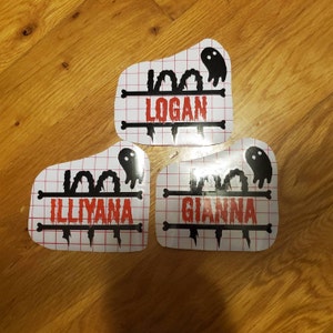 Gold Chrome Custom Name Decal Name Sticker Personalized Name Decal ...