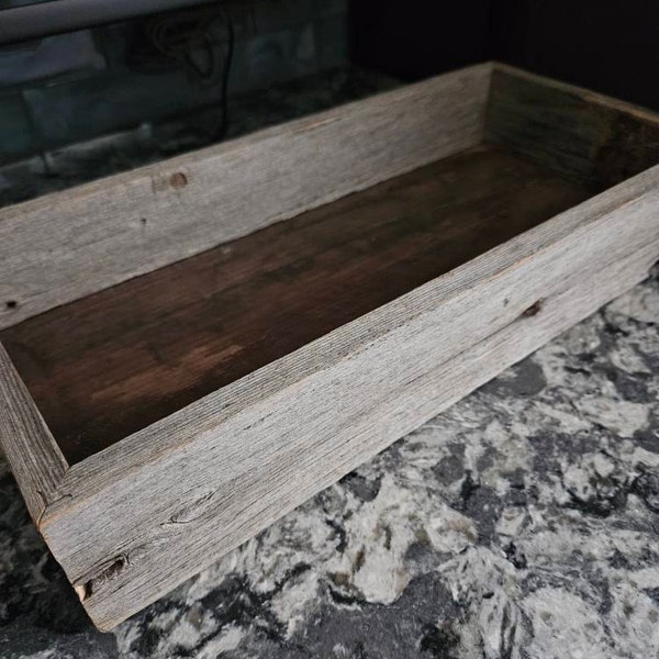 Barnwoodusa Small Rustic Wooden Box | Best for Wood Flower Planter ...