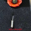 Tiny White DAISY TIE PIN Daisy Tie Tack Marguerite Daisy Tie Pin White ...