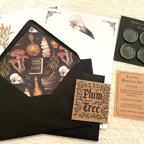 Witchy Letter Writing Set With Wax Seals | Stationery Set | RPG ...
