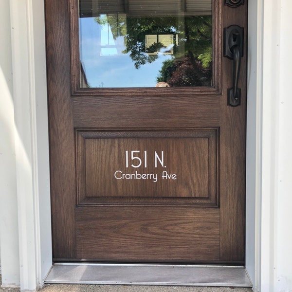 House Number Decal, Street Address Sticker, Personalized Door Number ...